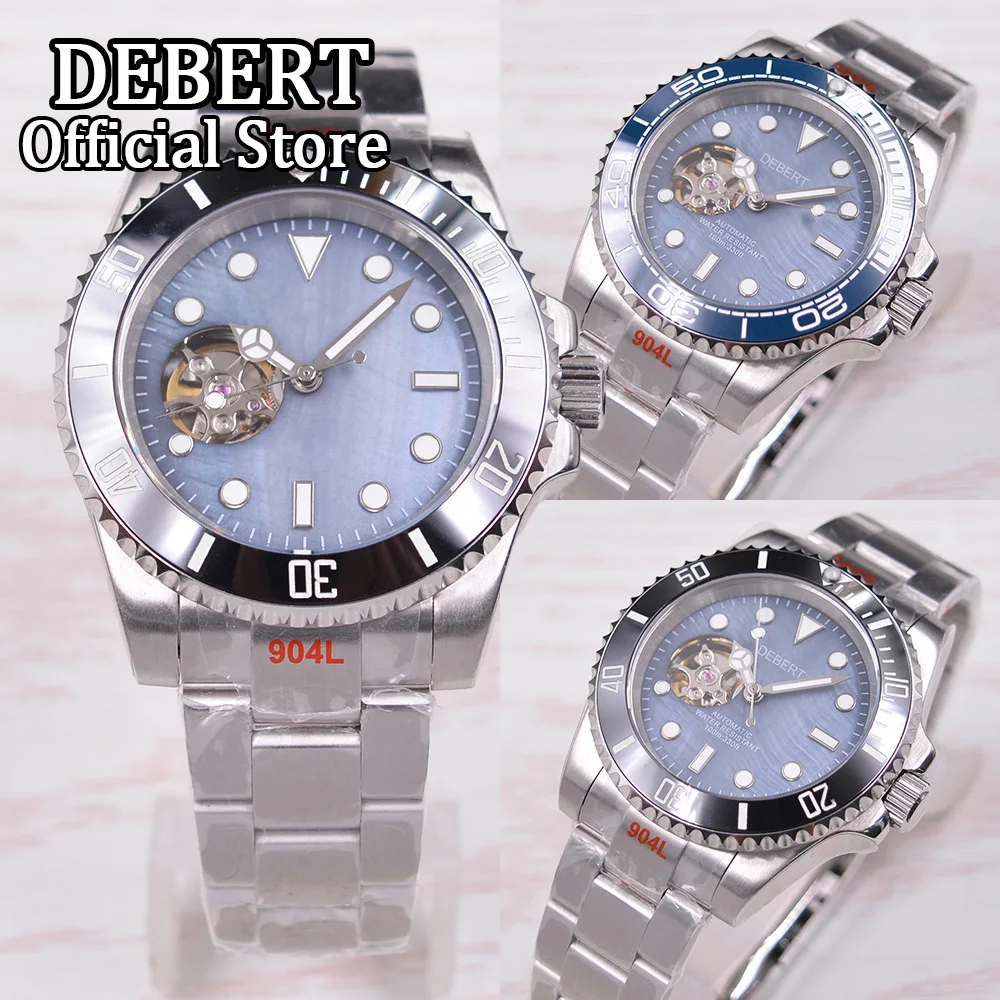 Debert Nh38 Movement Mechanical Watches Sterile Dial Sapphire Glass ...