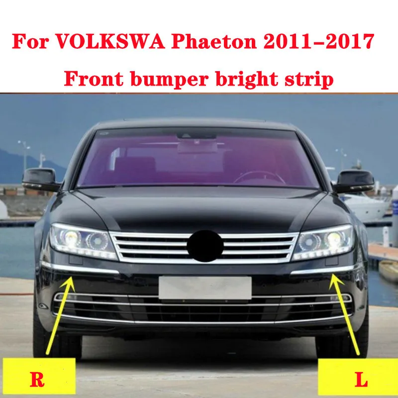 Front-Bumper-Bright-Strip-Chrome-Trim-Strip-For-VOLKSWA-Phaeton-2011 ...