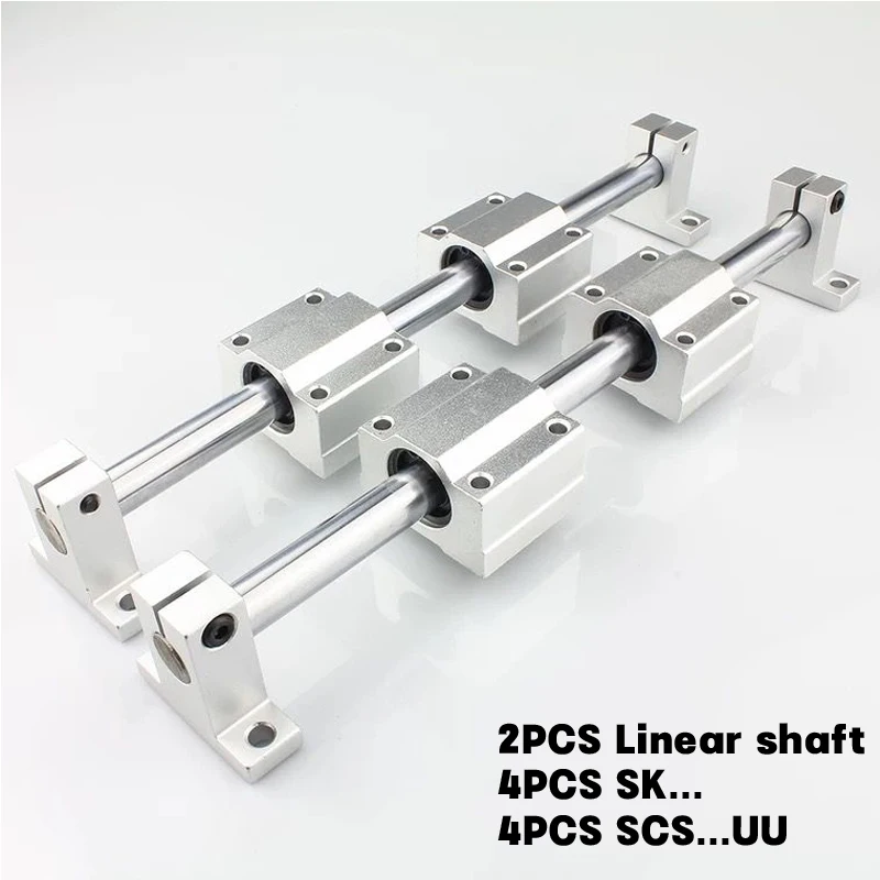 10PCS-SET-Linear-Optical-Axis-Rail-Shaft-OD8-10-12-16mm-SCS8-10-12-16UU ...