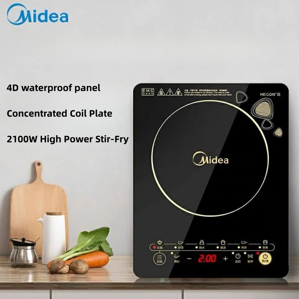 Midea-220v-Induction-Cooktop-Explosive-Stir-Fry-Timer-Intelligent-High ...