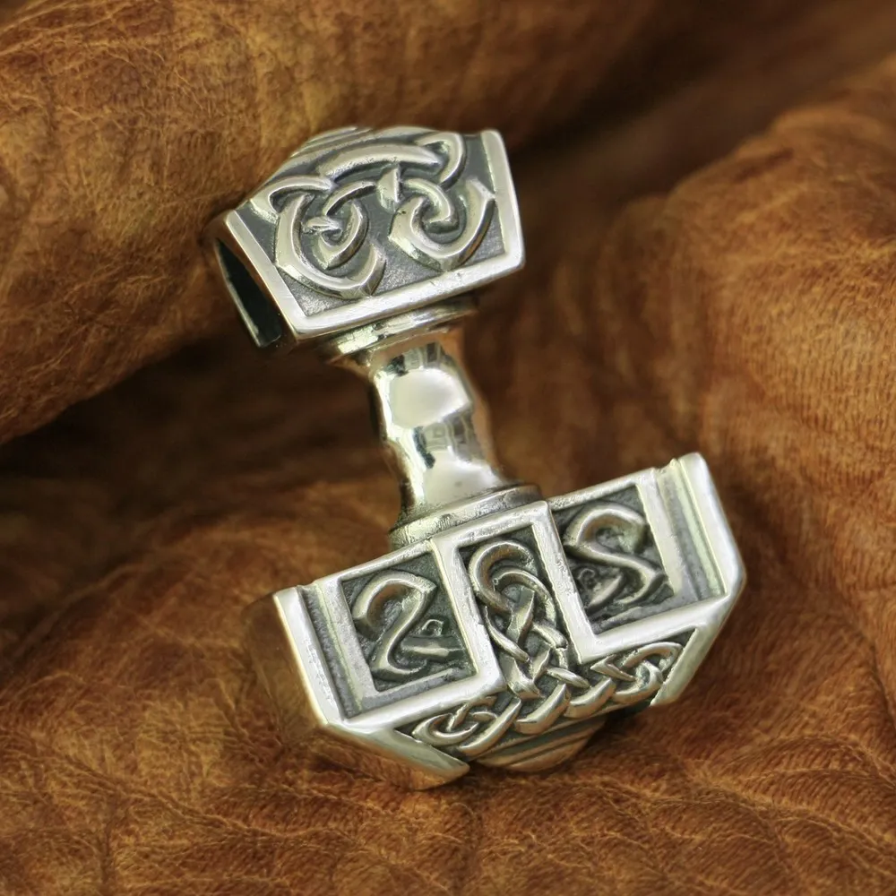 High-Details-925-Sterling-Silver-Thor-s-Hammer-Pendant-Biker-Punk ...