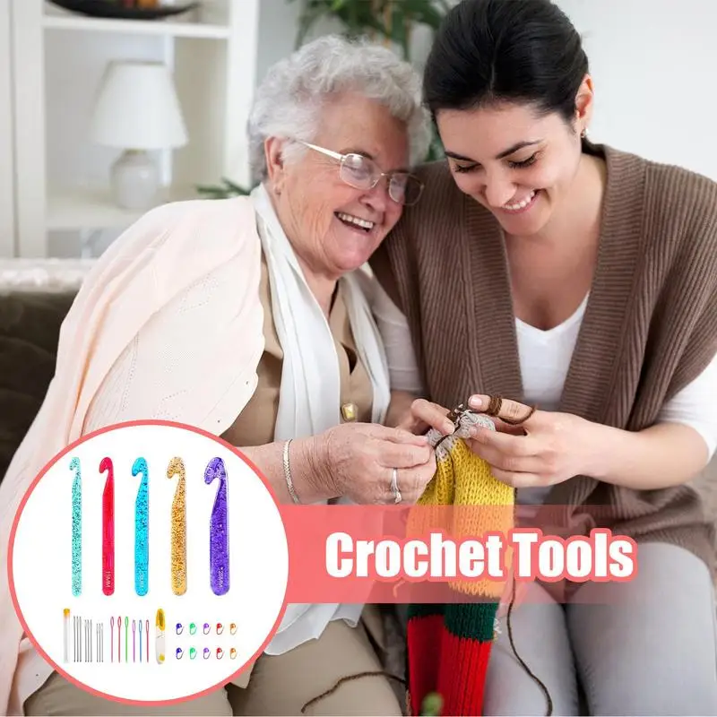 Small Crochet Hooks Multifunctional Knitting Needles Beginners Crochet ...