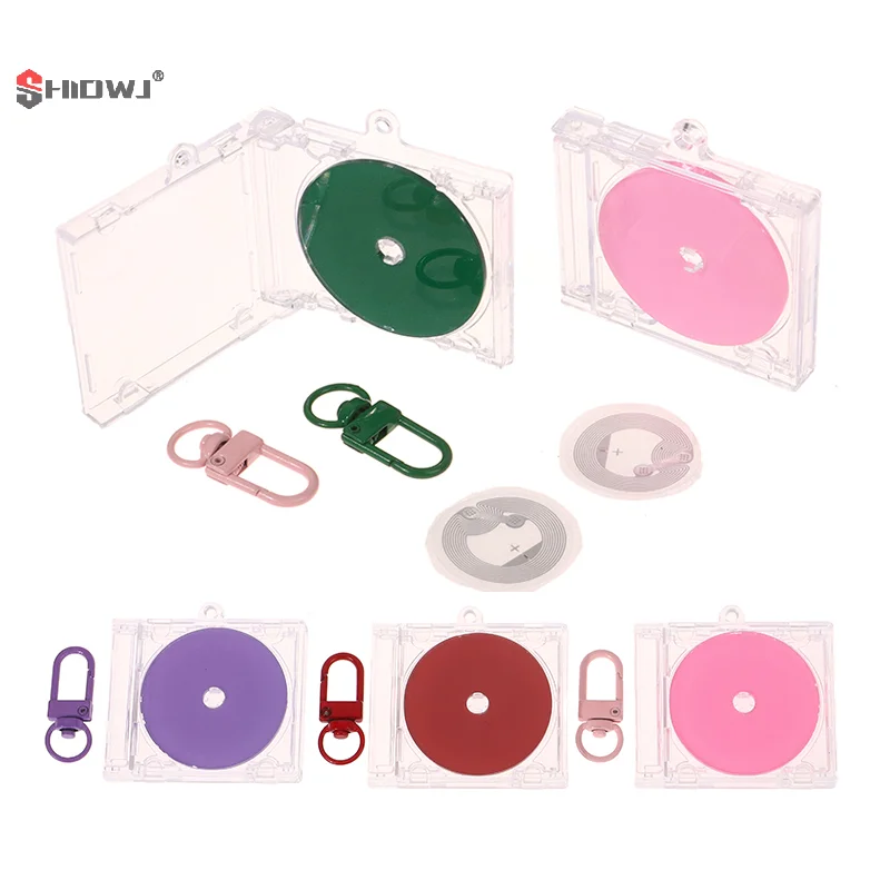 Mini Blank Album CD Case Keychain With NFC Sticker Player Keyring ...
