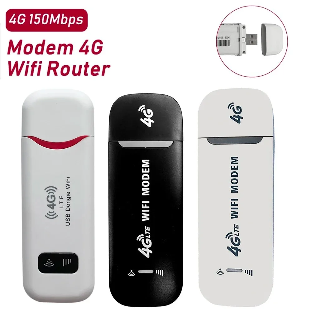 4G LTE Wireless USB Dongle Mobile Broadband 150Mbps Modem Stick Sim ...