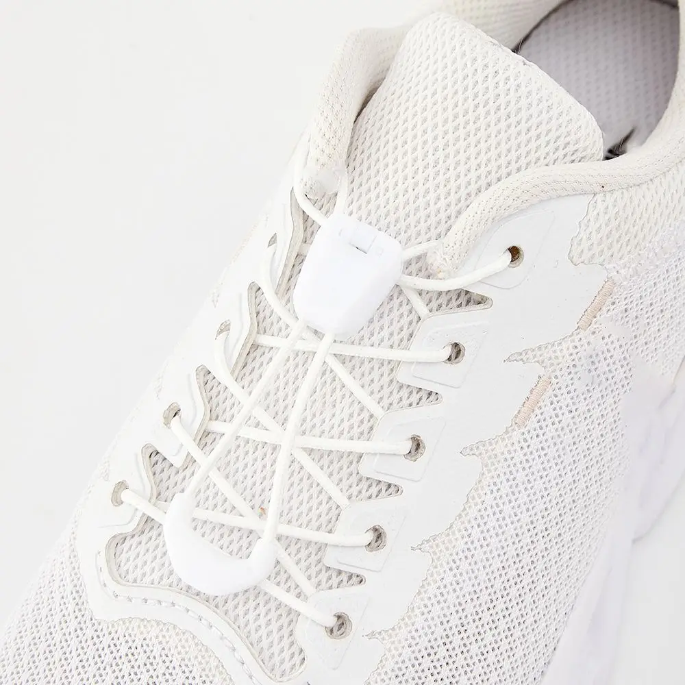 Elastic Round Tennis Shoelace No Tie Shoe Laces Without Ties Running ...