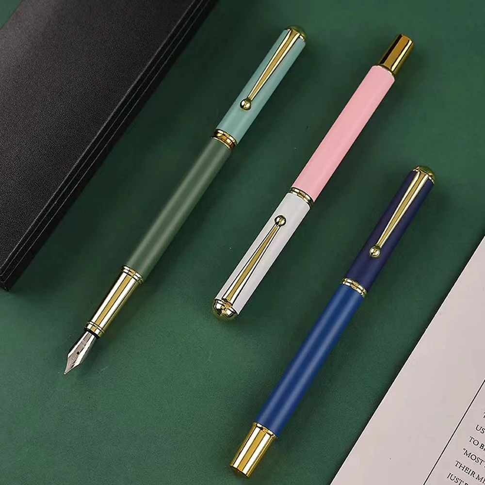 High-quality-New-Morandi-Two-color-Metal-Fountain-Pen-Fine-0-5mm-Ink ...