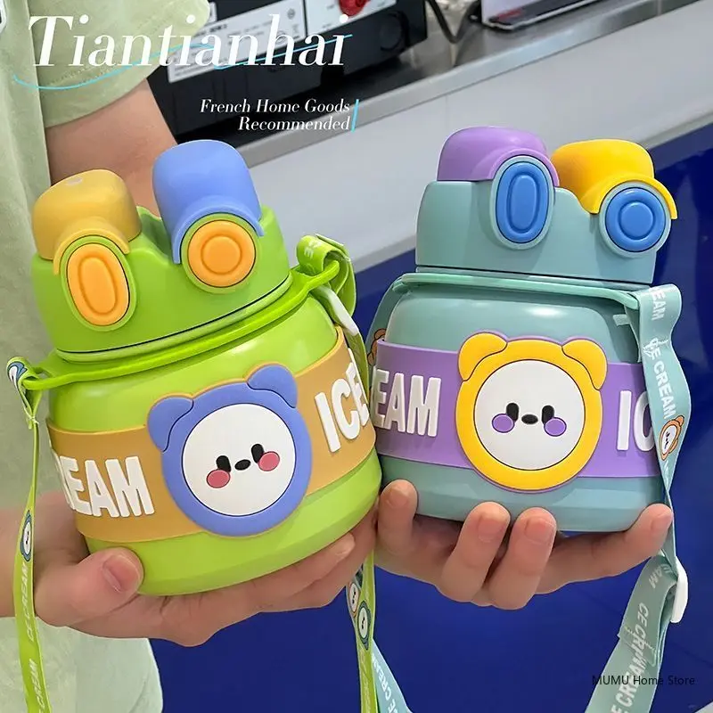 850ML-Stainless-Steel-Thermal-Water-Bottle-Cute-Thermos-Mug-Outdoor ...