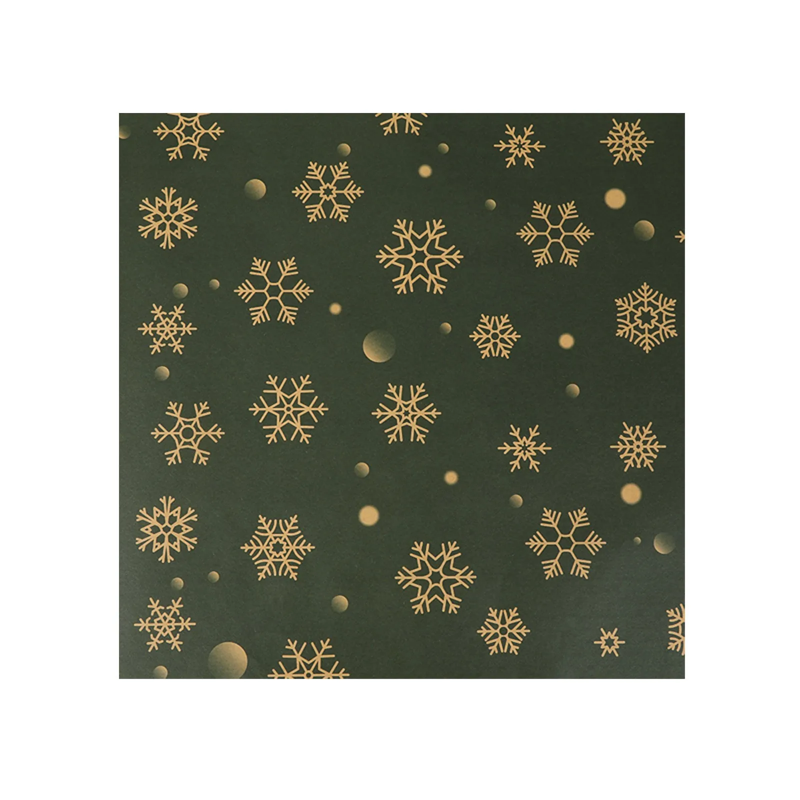 Gold Snowflake Wrapping Paper