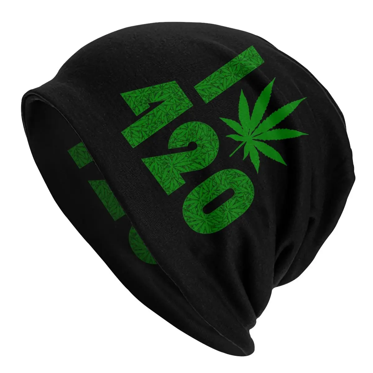 I-Weed-Leaf-420-Marijuana-Pattern-Bonnet-Hat-Knit-Hat-Goth-Weed ...