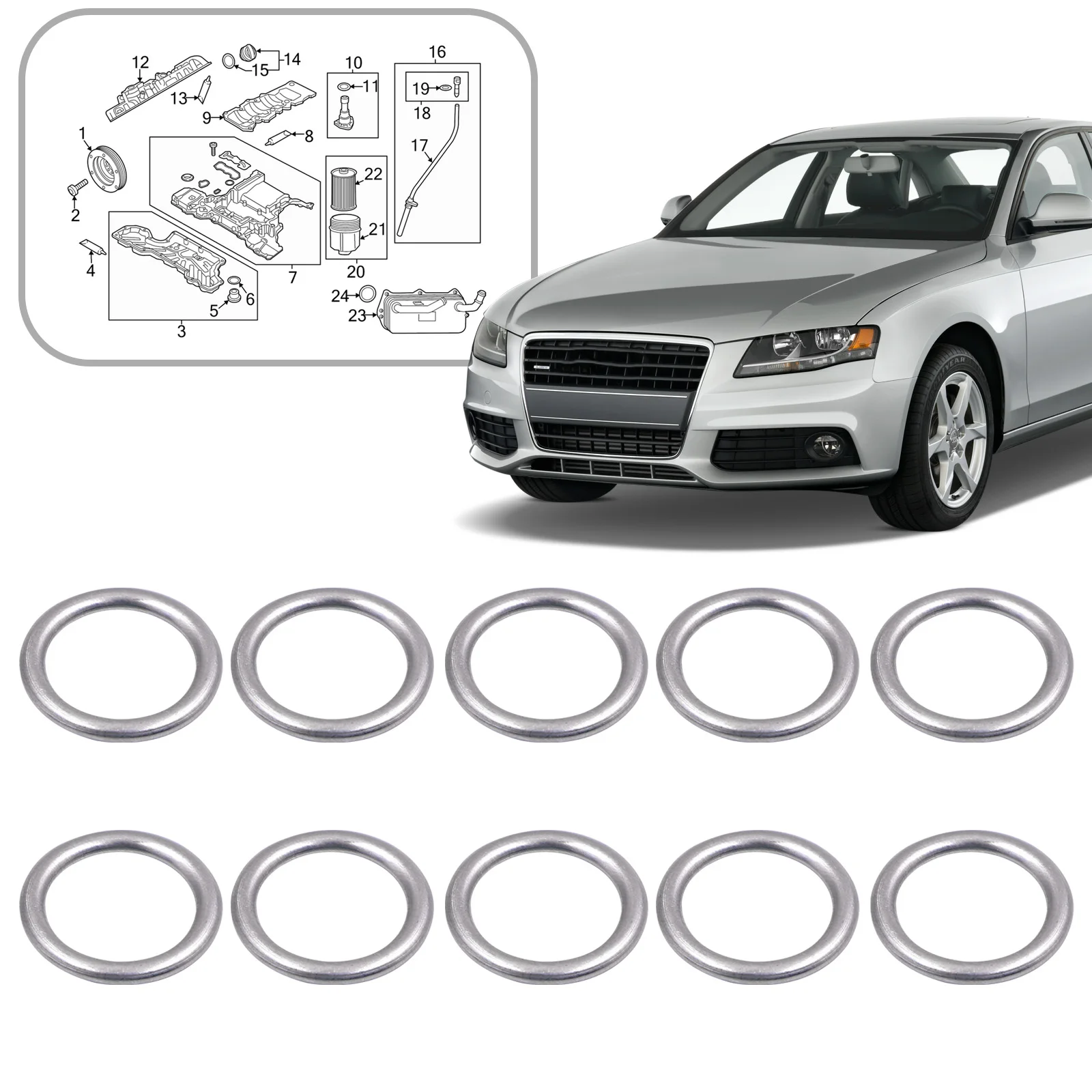Thread-Oil-Drain-Sump-Plug-Gaskets-M14-Crush-Washer-Seal-Ring-Car ...