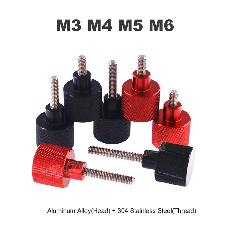 1pcs Color Thumb Screw M3 M4 M5 M6*5 8 10 12 15- 60mm Aluminum Alloy ...