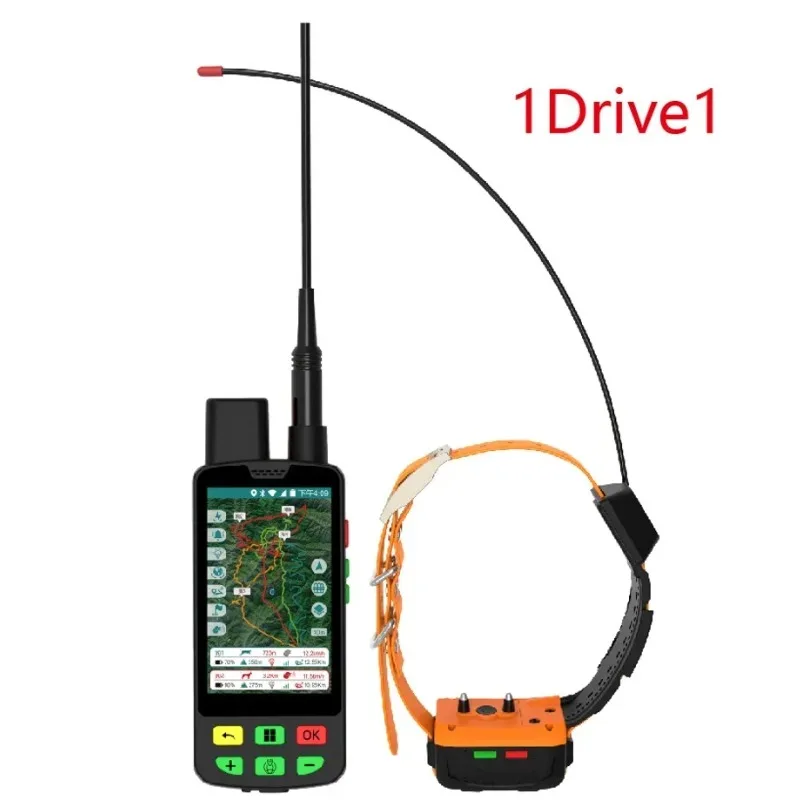 Advanced hunting dog GPS tracker and training collar Large screen dual ...