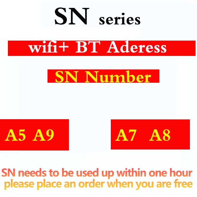 A6 A7 A8 SN Serial Number For iPad AIR 1 2 MINI 1 2 3 2019 A1474 WIFI ...