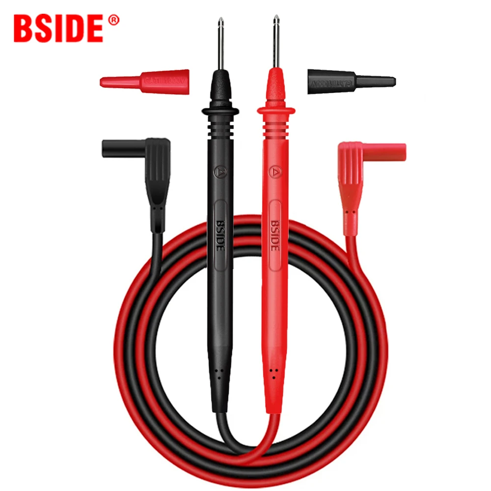BSIDE-Multimeter-Probe-Alligator-Clip-Test-Lead-High-Quality-Insulated ...