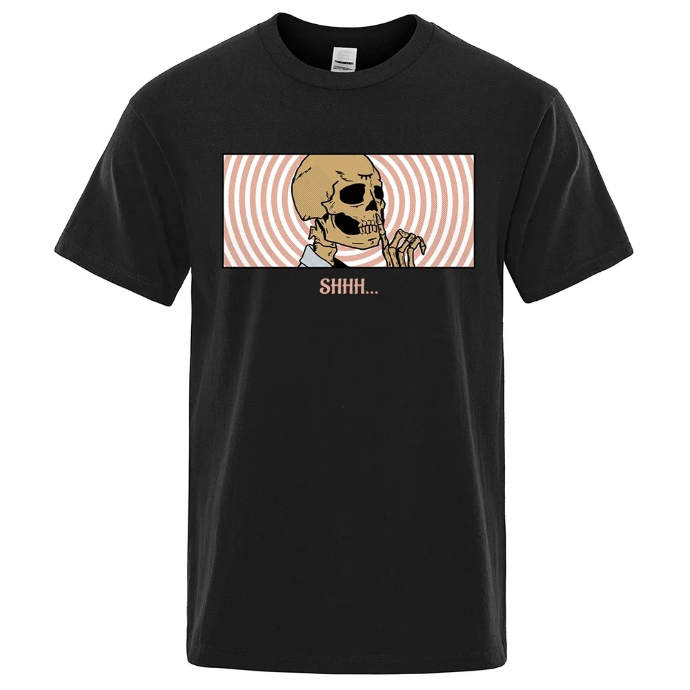 Hip-Hop-Loose-T-Shirts-Casual-Cotton-Short-Sleeve-Shhh-Keep-Quiet ...