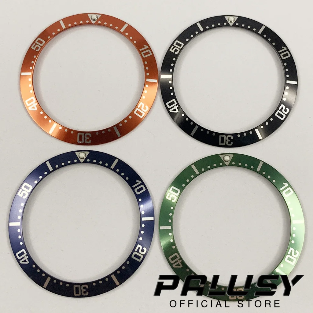 38mmx30-6mm-Aluminum-Ring-Orange-Blue-Green-Black-Watch-Bezel-Insert ...