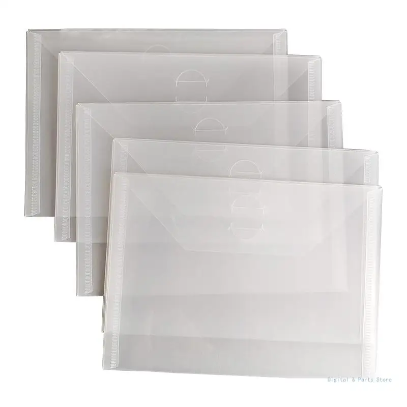 M17F-5Pcs-Dies-Storage-Bags-Stamp-Storage-Pocket-Clear-Plastic-Folder ...