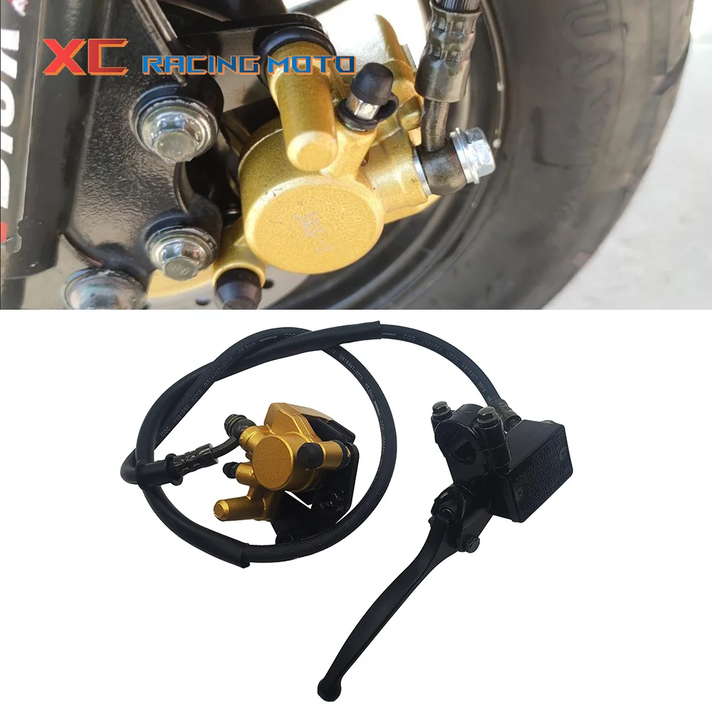 Motorcycle Front Disc Brake Caliper Hand Pump Brake Assembly For 50cc ...