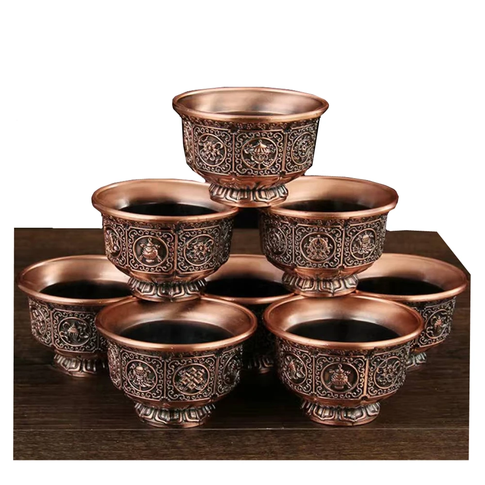 Metal-Water-Cup-For-Offering-Buddha-Eight-Auspicious-Symbol-Buddhist ...