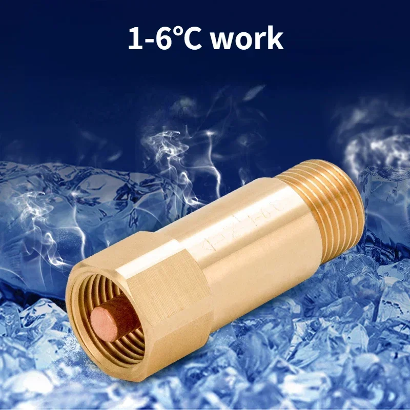 1PC Brass Antifreeze Valve 1/2" Water Piping Straight-through Type ...