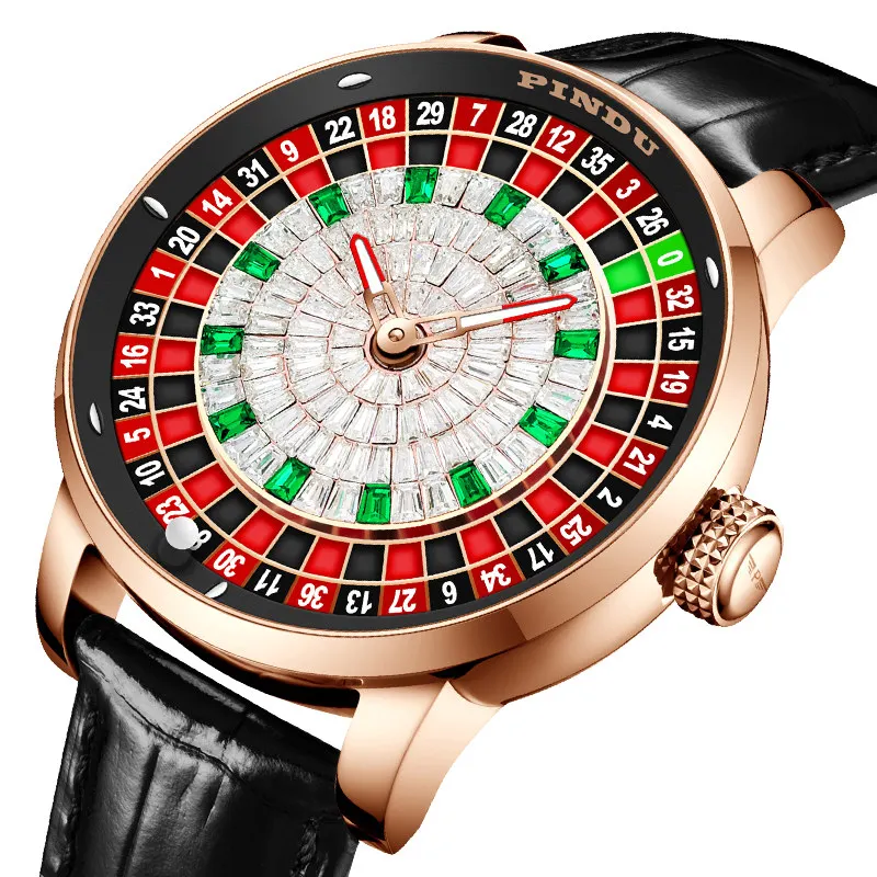 PINDU-Design-2024-New-Mechanical-Watch-Rotating-Dial-Las-Vegas-Roulette ...