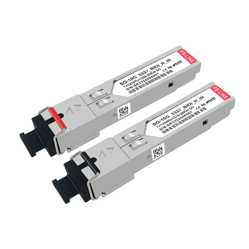 10G BIDI 10KM 20KM SFP+ Single SC Fiber Optic Transceiver Module 1270nm ...