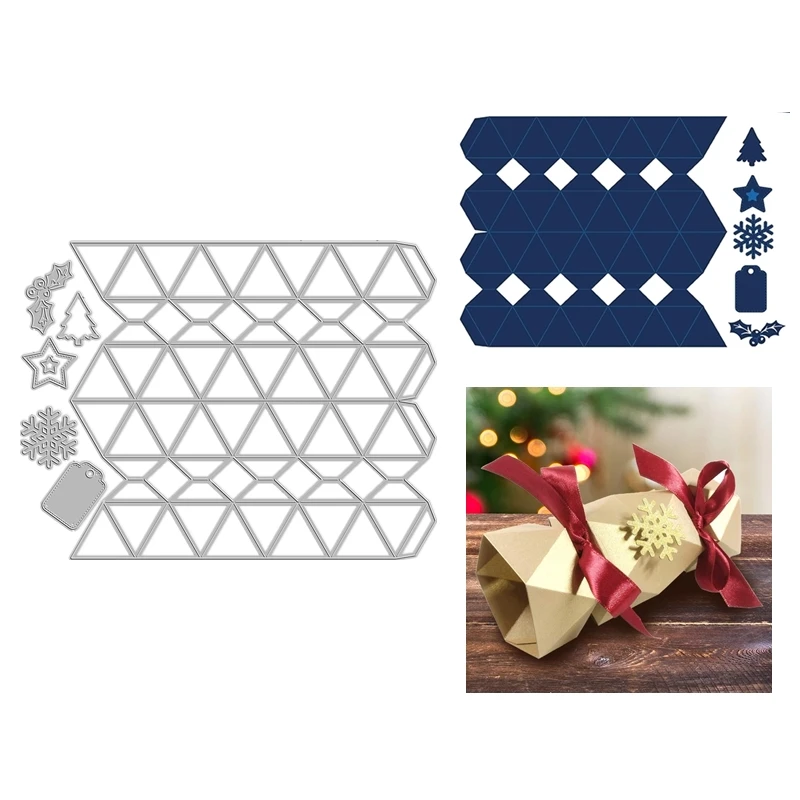 New-2022-The-Geo-Christmas-Crackers-Die-Set-Metal-Cutting-Dies-for ...