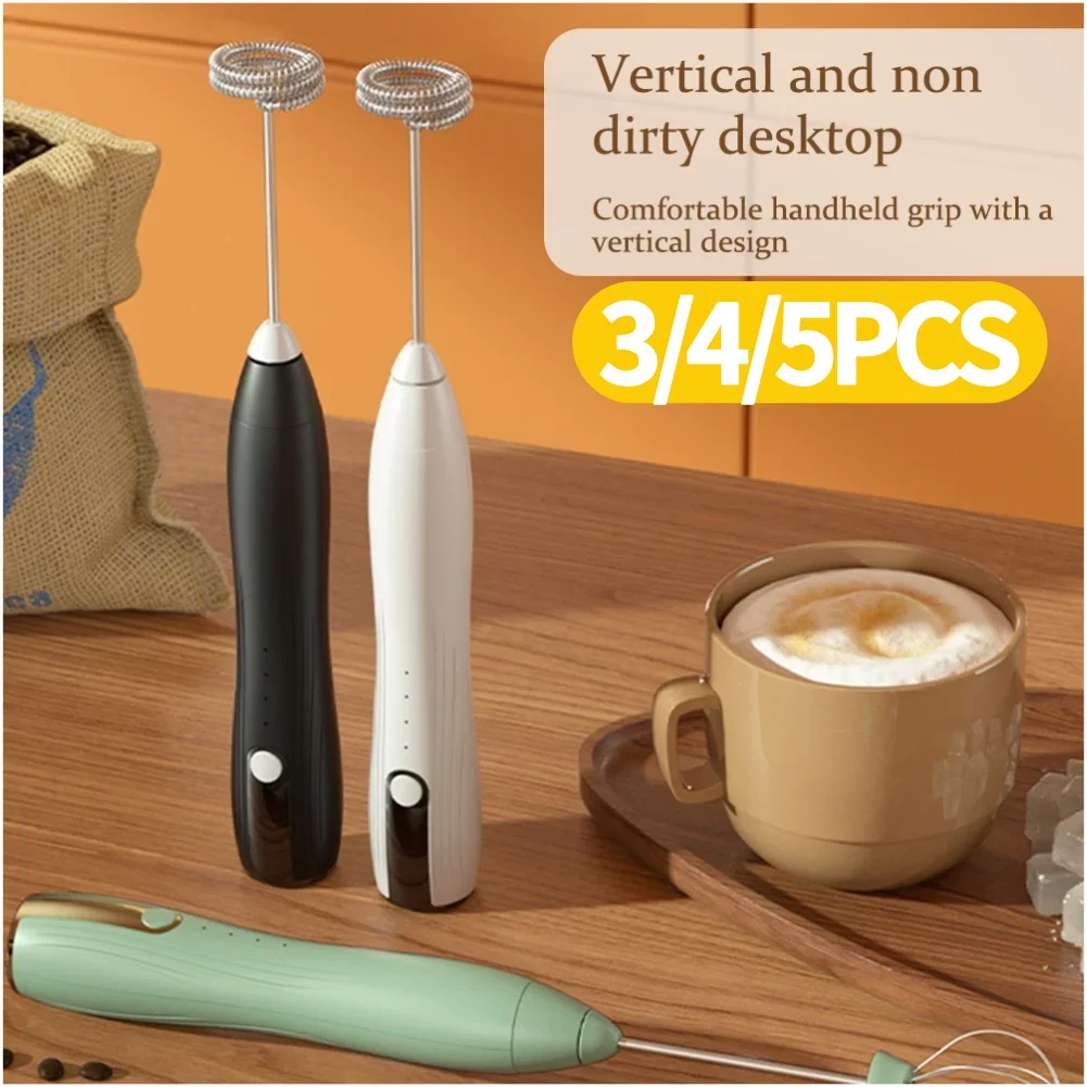 Electric Egg Beater 3 Speeds Mini Stirrer Whipper Stainless USB ...