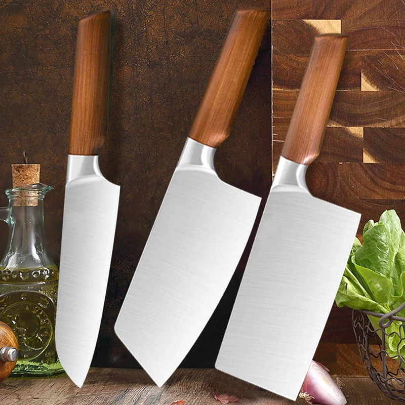 Japanese Kitchen Knife Stainless Steel Chef Knife Chopping Dual-purpose ...