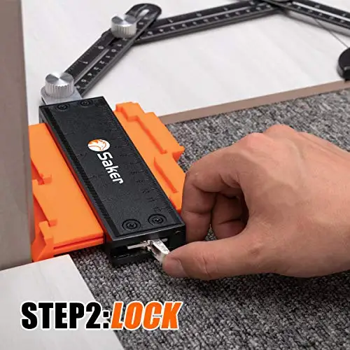 SAKER Saker Contour Gauge (10 Inch Lock) Profile Tool- Adjustable Lock ...