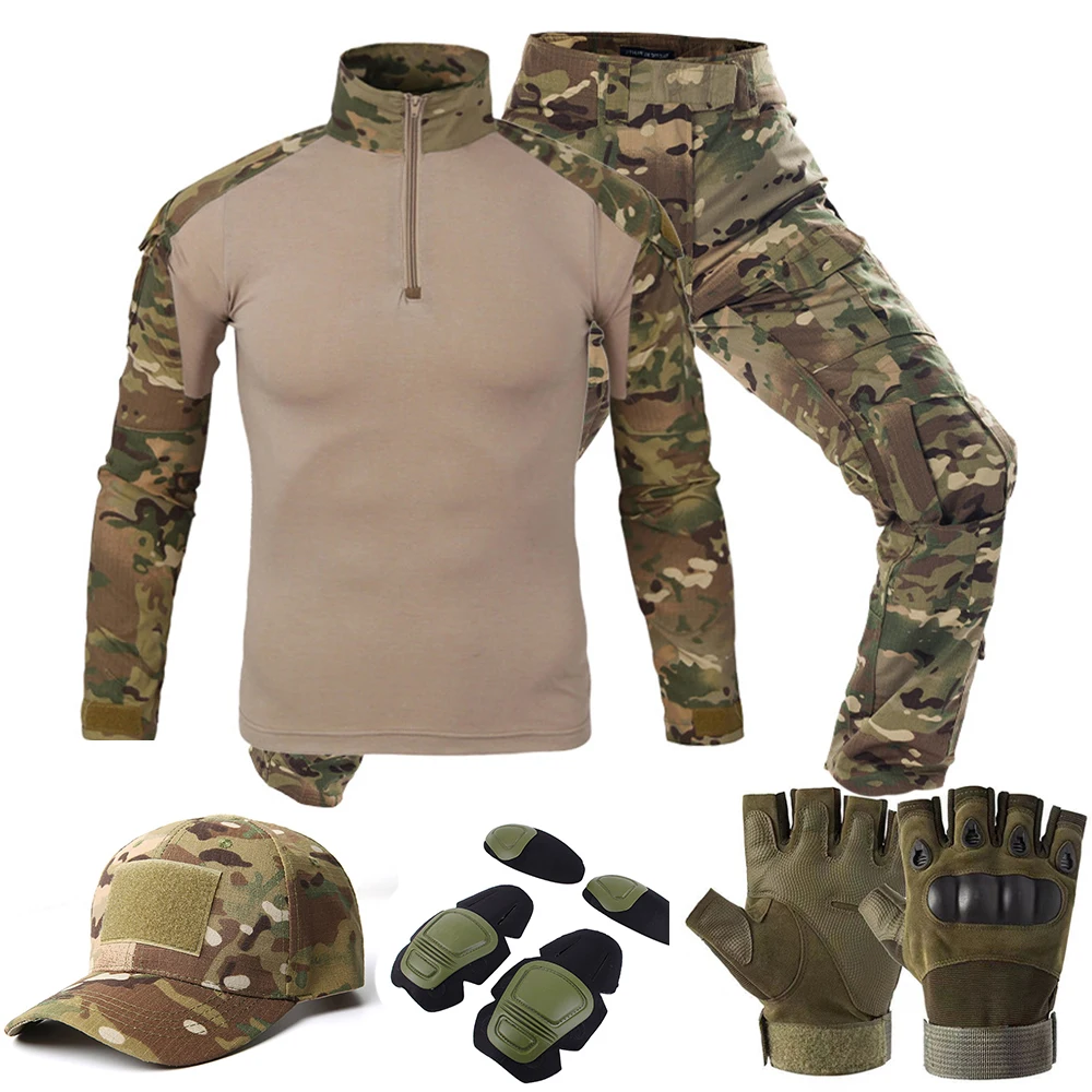 5-pcs-Tactical-Military-Uniform-Suits-Camouflage-Suit-Hunting-Shirts ...