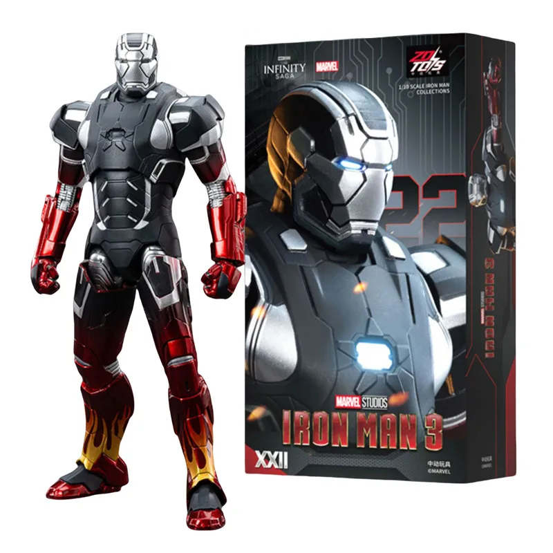 Figura de acción de Iron Man Mark22 MK22 Hot Rod de ZD Marvel Toys 1:10 ...