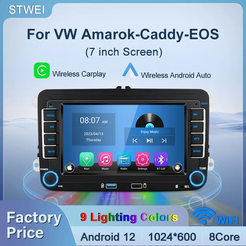 Multimedia-Player-Android-Autoradio-7-f-r-VW-Volkswagen-Amarok-Caddy ...