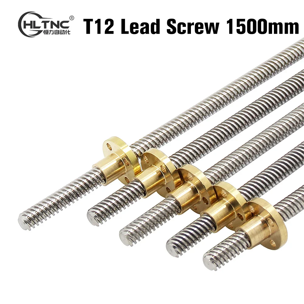 304-stainless-steel-T12-screw-length-1500mm-lead-2mm-3mm-4mm-8mm-12mm ...