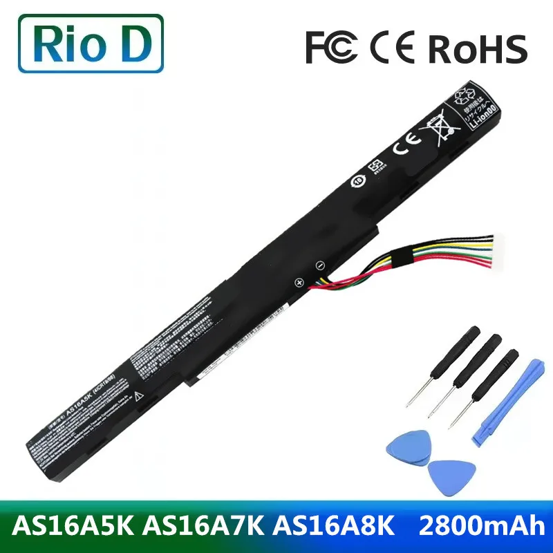 New AS16A5K AS16A7K AS16A8K Laptop Battery For Acer Aspire E15 E5-475G ...