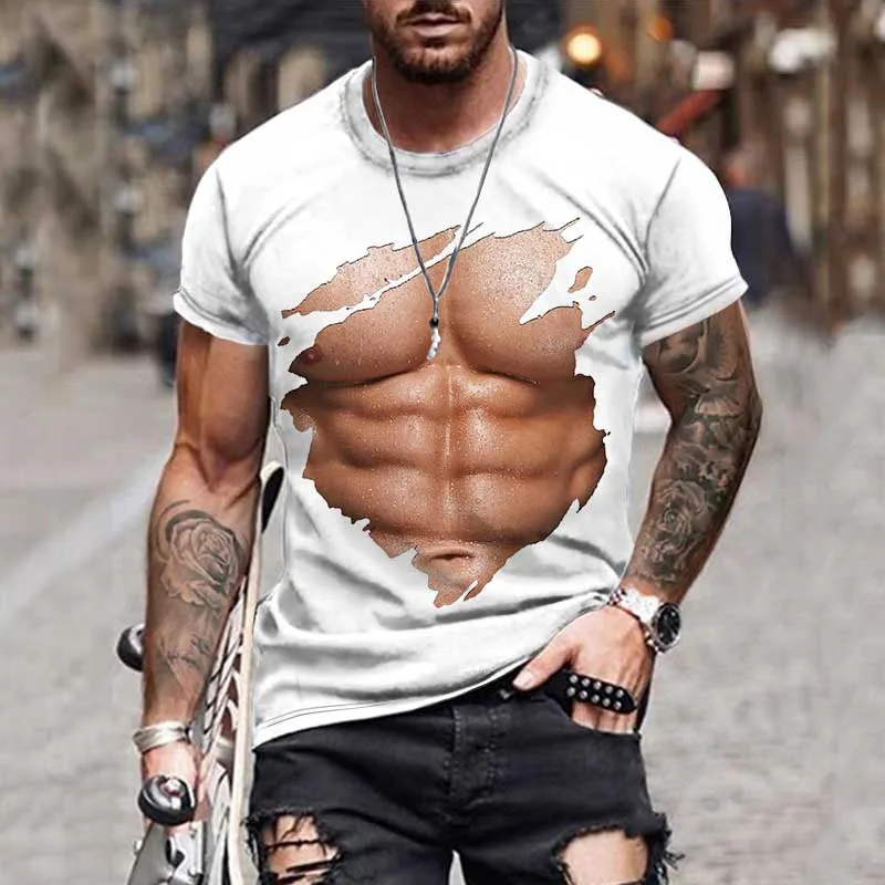 Camiseta Sexy Con pechos grandes para hombre, camisa divertida con ...