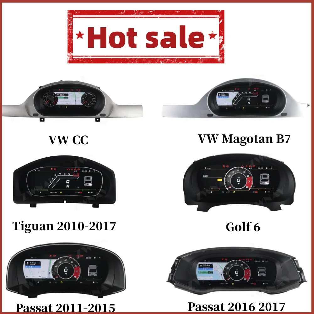 Auto-digitale-Armaturen-brett-Panel-LCD-Display-Tacho-Fahrzeug ...