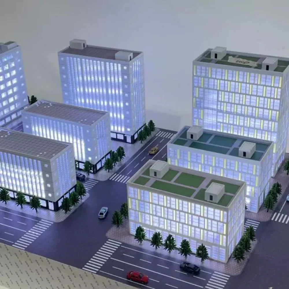 N-Scale-1-150-Plastic-Building-Scene-Model-Modern-City-Sand-Table ...