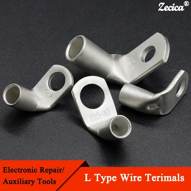 10-50pcs-Wire-Terminal-L-type-Right-Angle-90-Degree-Bend-Nose-T6-10-16 ...