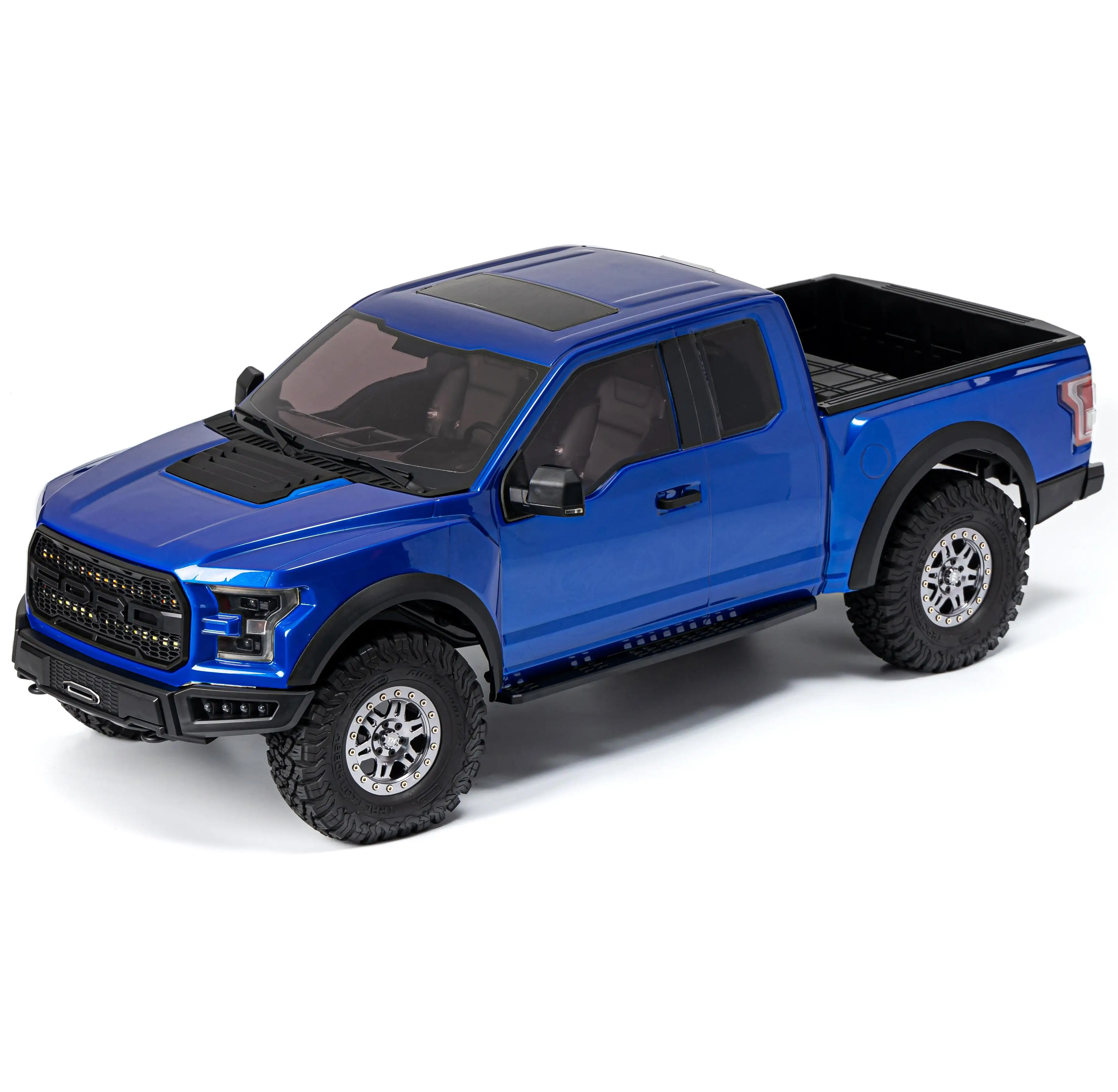 1-8-F150-Ford-RC-Car-Blue-Raptor-Simulation-Crawler-Off-Road-RC-Models ...