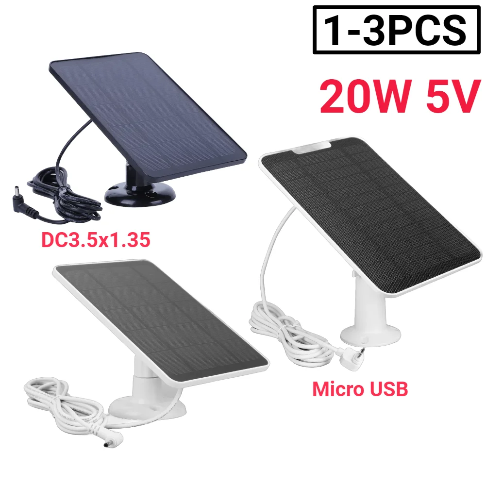 20W-Solar-Panel-Kit-with-3-meter-Charging-Wire-Portable-Solar-Panel-360 ...
