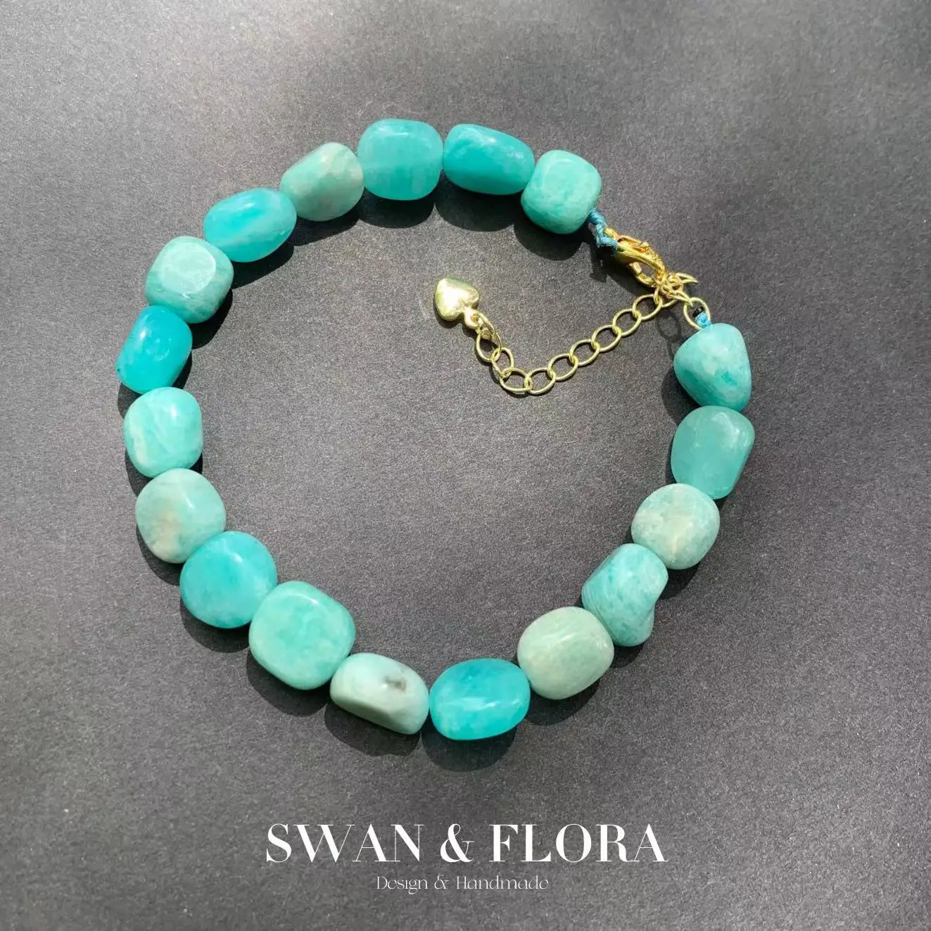 Natural-Amazonite-Bracelet-Blue-Stone-Irregular-Jewelry-Wholesale ...