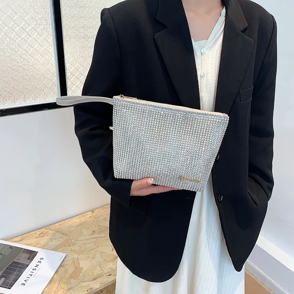 Sac de soirée en strass pour femmes, pochette à paillettes, sac à ...