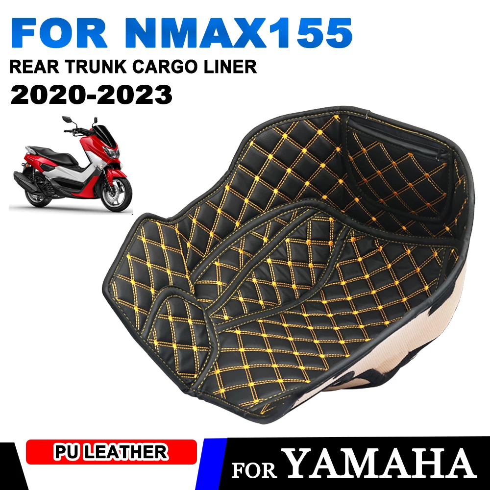 Motorcycle-Seat-Bucket-Pad-Storage-Box-Leather-Rear-Trunk-Cargo-Liner ...