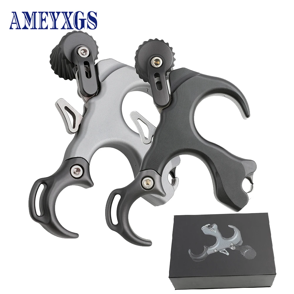 Compound Bow Release Aid Left/Right Hand Universal 3 Finger Thumb ...