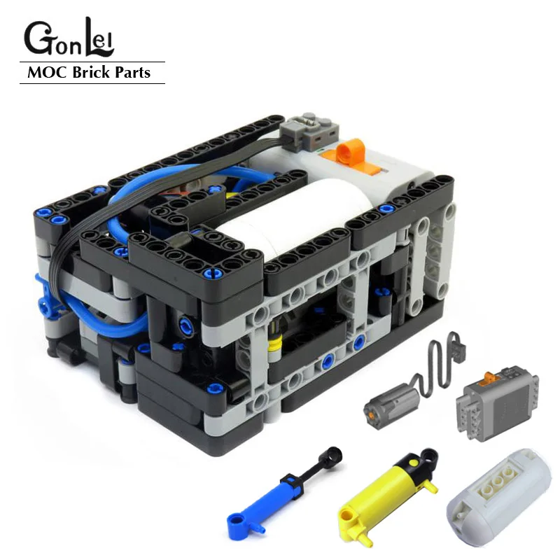 NEW-Technical-Pneumatics-MOC-Automatic-Motorized-Compressor-Building ...