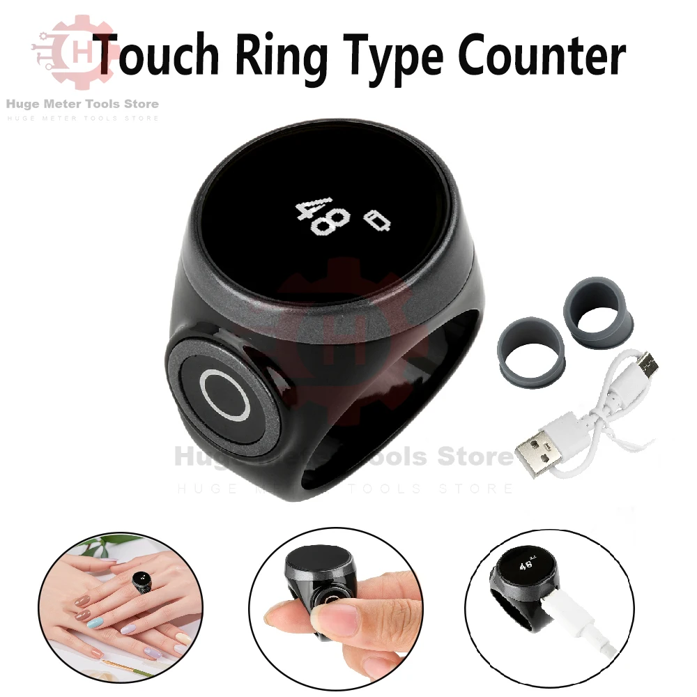 S9 Ring Type Counter Intelligent Battery Display Counter Type-C ...