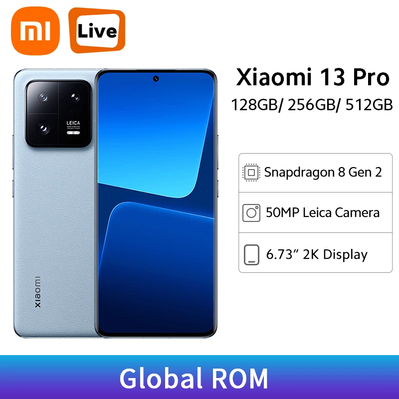 Xiaomi Mi 13 Pro ROM Global 128GB/256GB/512GB Snapdragon 8 Gen 2 Celular 50MP Leica Câmera 6.73 ...