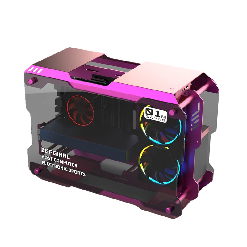 Zeaginal Matx Itx Pc Case Gaming Gamer Grape Pot For Water Cooling Diy ...