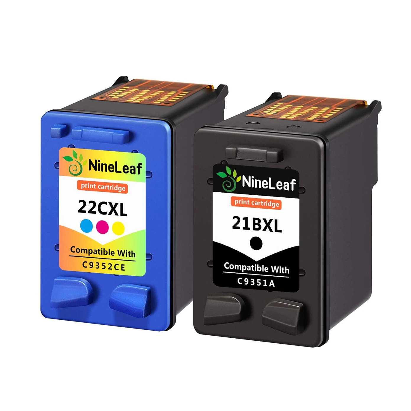NineLeaf Remanufactured hp21xl and hp22xl ink cartridges HP21 21 22 Ink ...